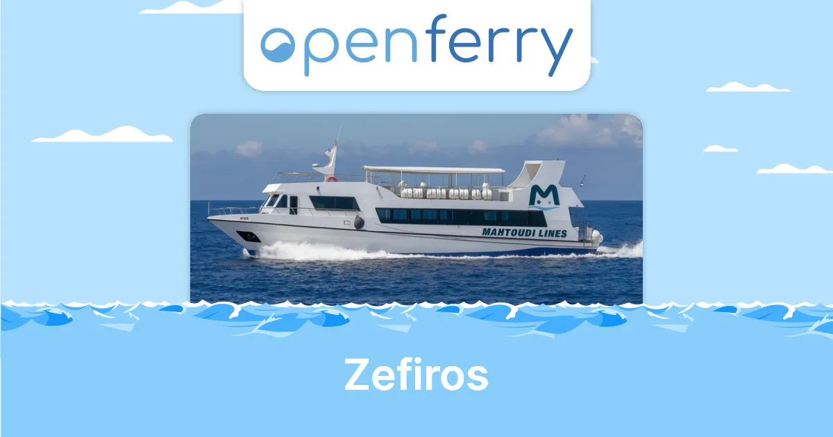 Zefiros Live Tracking, Information & Tickets | Mantoudi Lines | Openferry