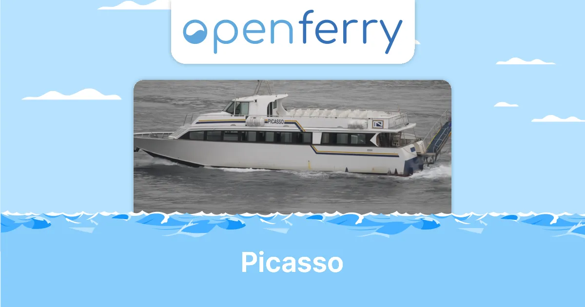 Picasso Live Tracking, Information & Tickets | NLG | Openferry