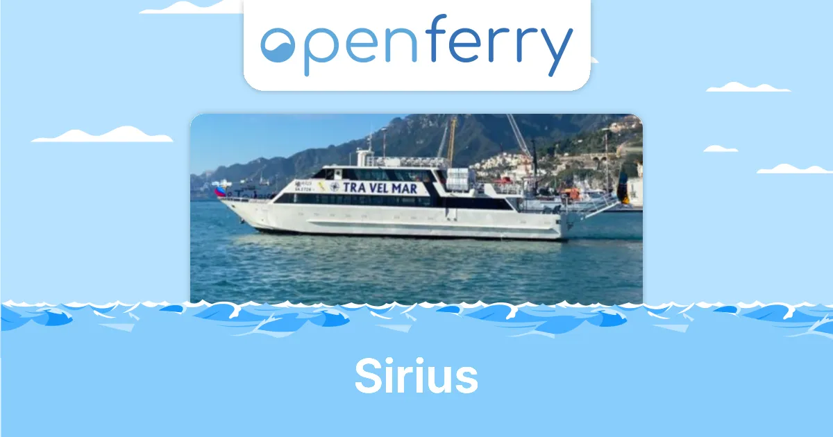 Sirius Live Tracking, Information & Tickets | Travelmar | Openferry