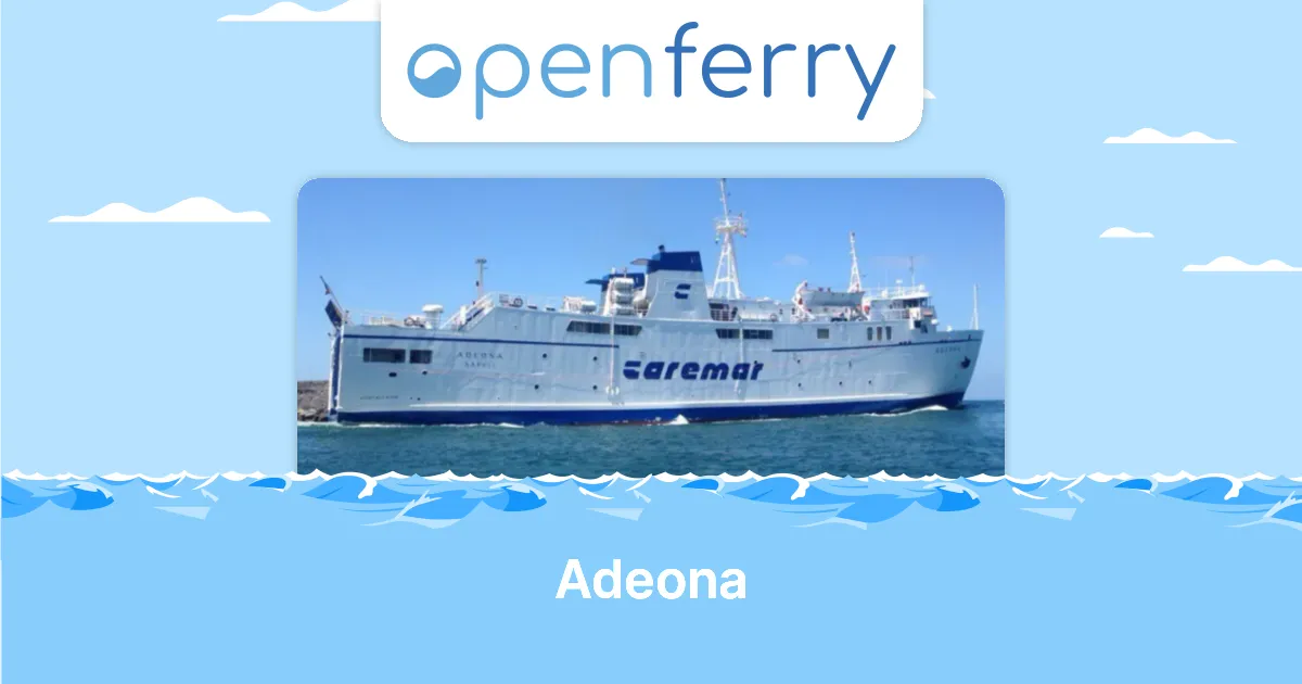 Adeona Live Tracking, Information & Tickets | Caremar | Openferry