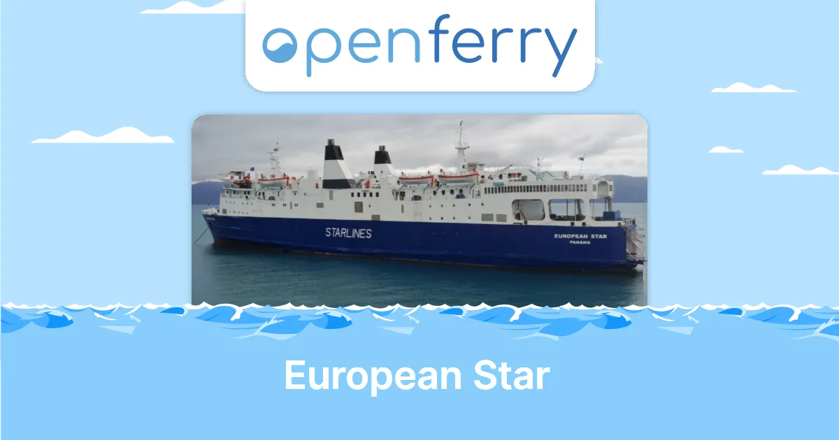 European Star Live Tracking, Information & Tickets | Starlines | Openferry