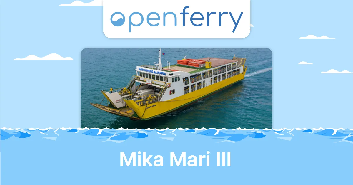 Mika Mari III Live Tracking, Information & Tickets | Jomalia | Openferry