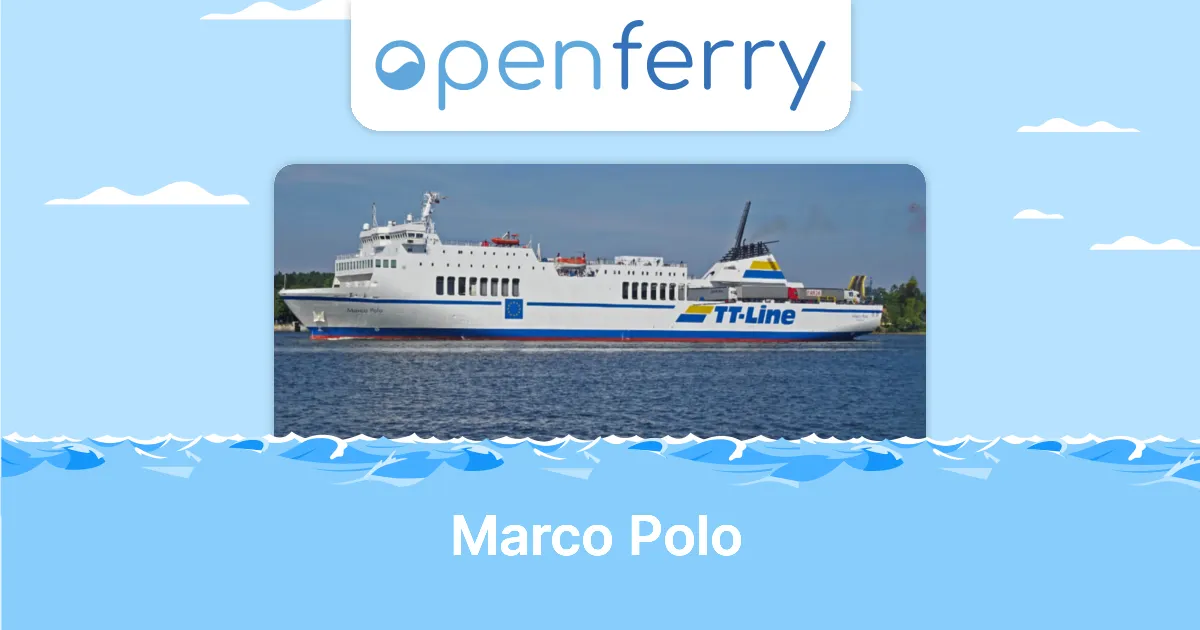 Marco Polo Live Tracking, Information & Tickets | TT Line | Openferry