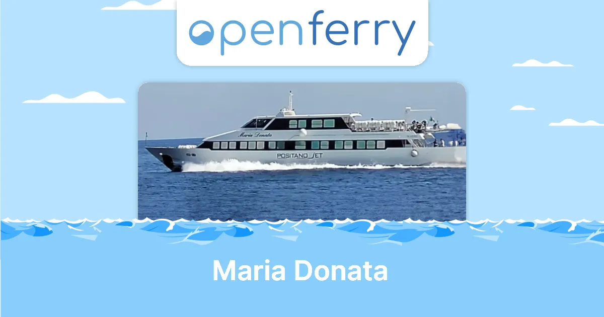 Maria Donata Live Tracking, Information & Tickets | Positano Jet ...