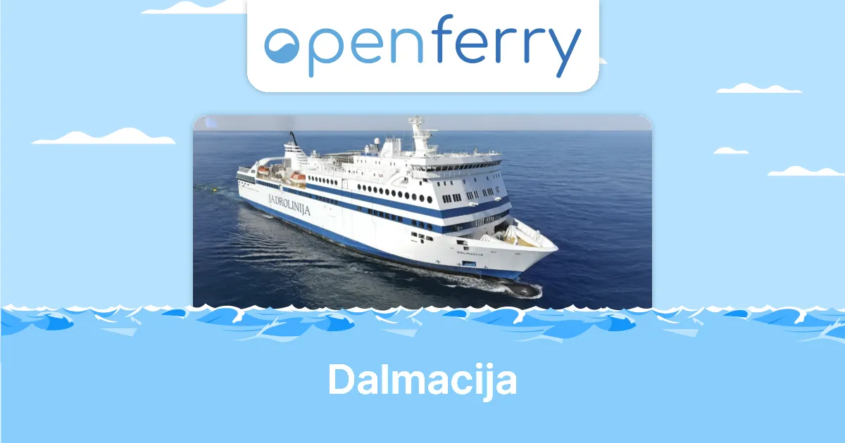 Dalmacija Live Tracking, Information & Tickets | Jadrolinija | Openferry
