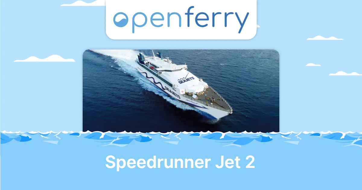Speedrunner Jet 2 Live Tracking, Information & Tickets | SeaJets ...