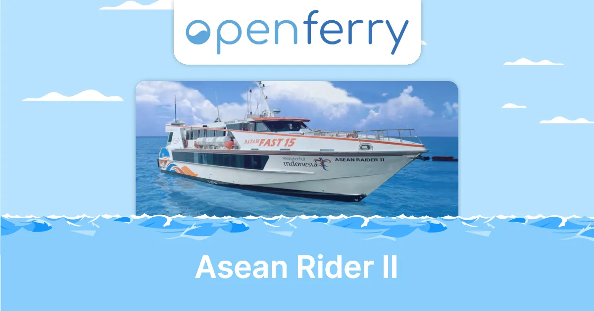 Asean Raider Ii Live Tracking, Information & Tickets | Batam Fast Ferry ...