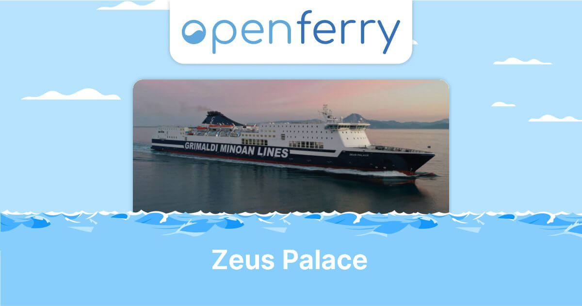 Zeus Palace Live Tracking, Information & Tickets | Grimaldi Lines | Openferry