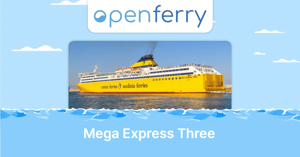 Mega Express Three Live Tracking, Information & Tickets | Corsica Ferries | Openferry