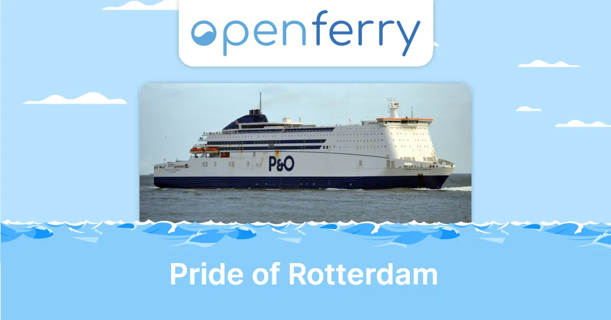 Pride of Rotterdam Live Tracking, Information & Tickets | P&O Ferries ...