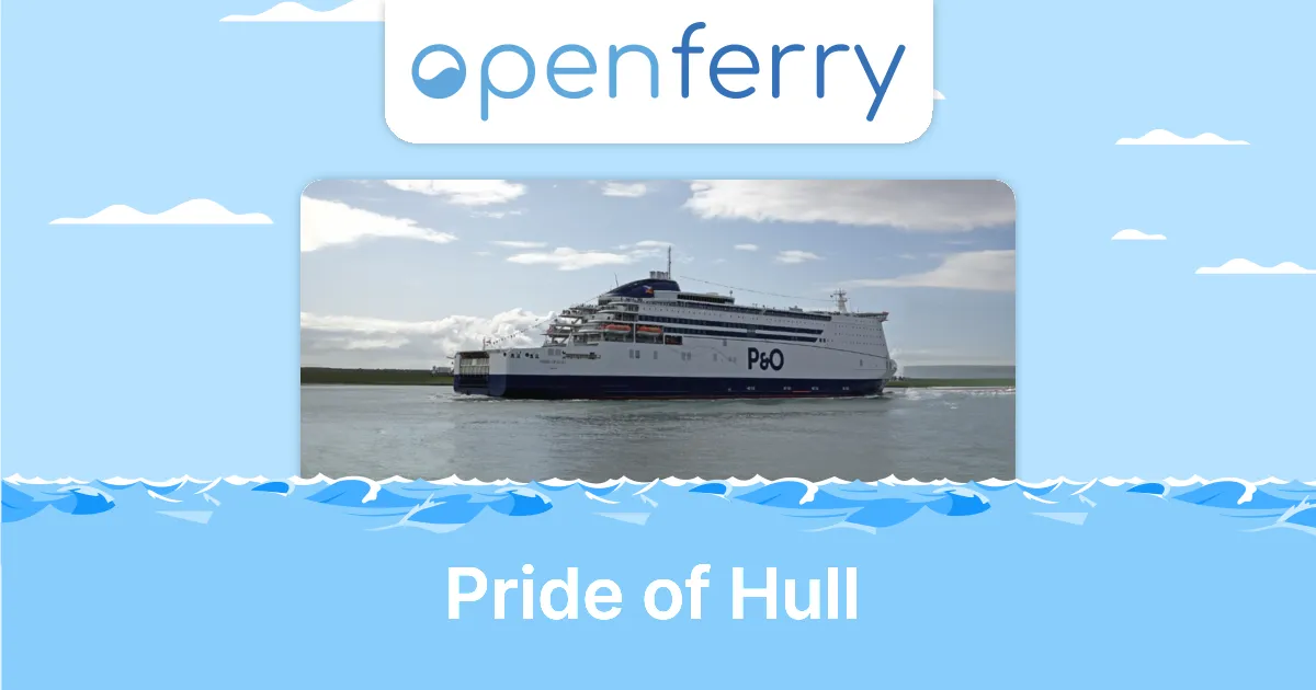 Pride of Hull Live Tracking, Information & Tickets | P&O Ferries ...