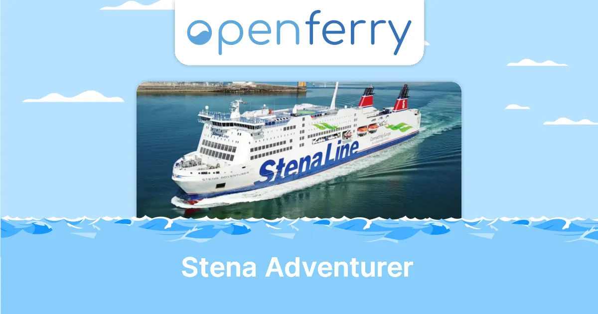 Stena Adventurer Live Tracking, Information & Tickets | Stena Line ...