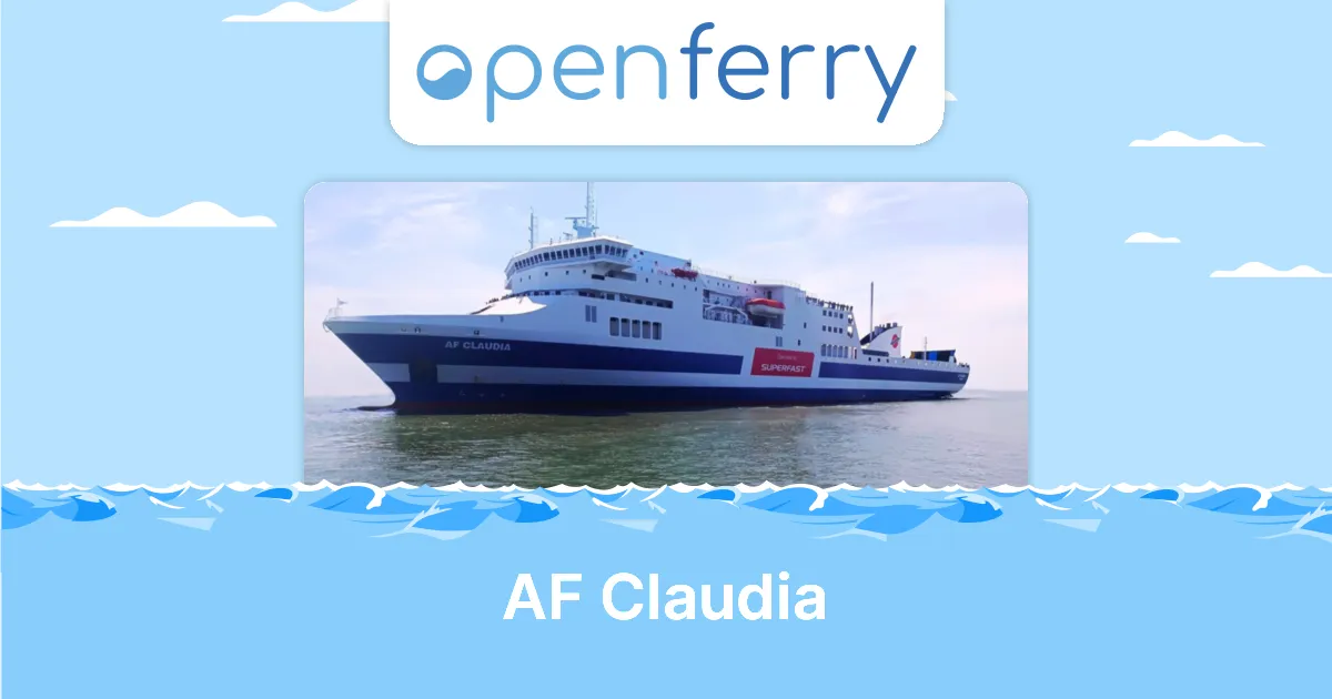 AF Claudia Live Tracking, Information & Tickets | Superfast Ferries ...