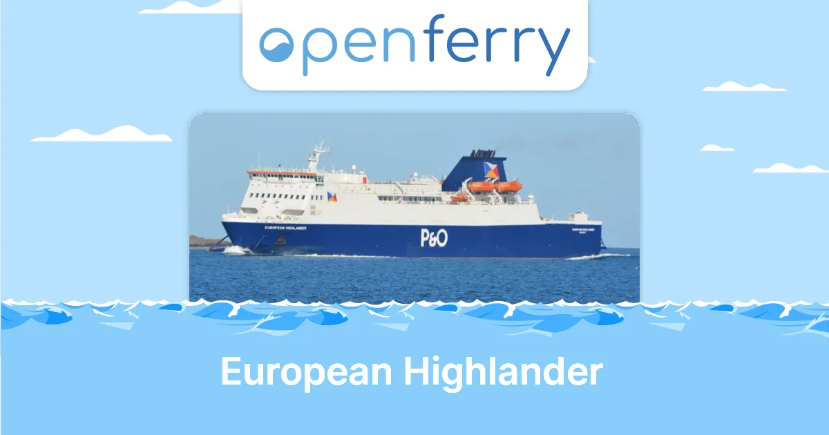 European Highlander Live Tracking, Information & Tickets | P&O Ferries ...