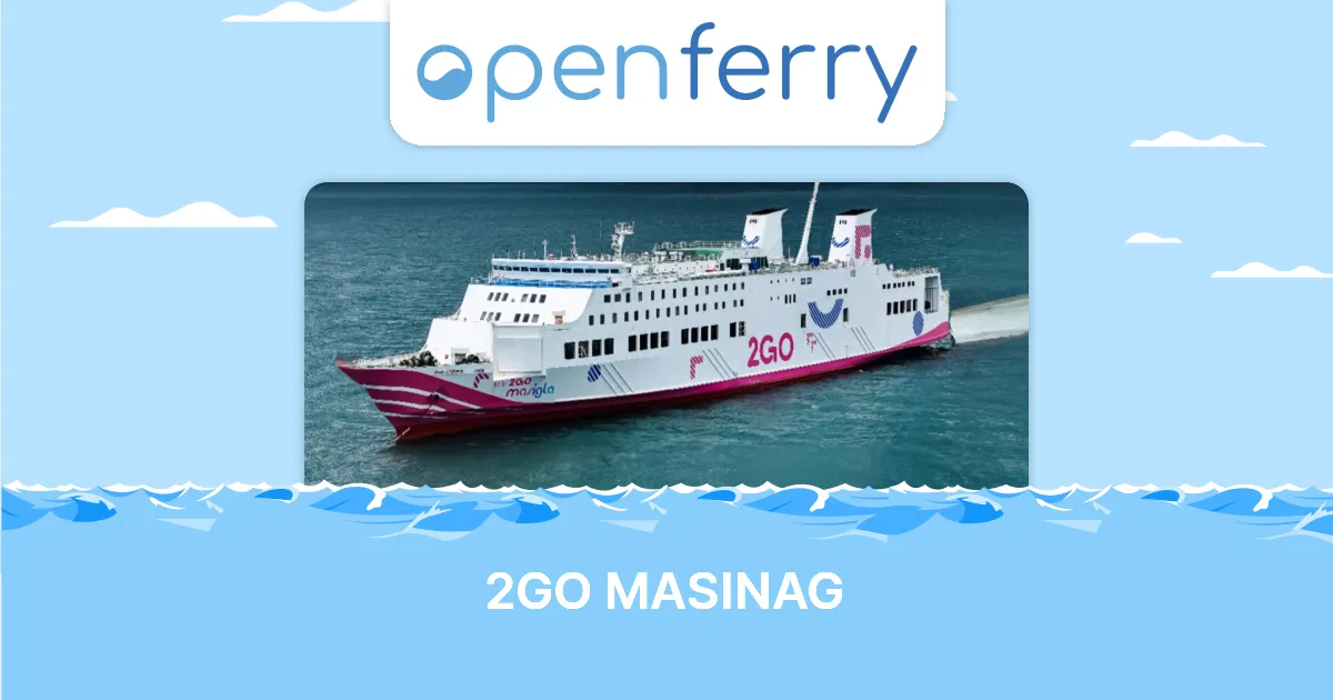 2GO Masinag Live Tracking, Information & Tickets | 2GO Travel | Openferry