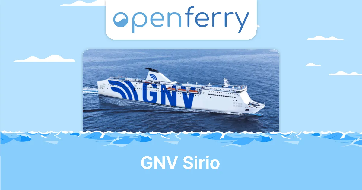 GNV Sirio Live Tracking, Information & Tickets | Grandi Navi Veloci ...