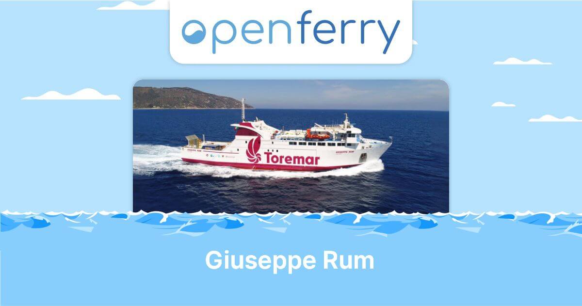 Giuseppe Rum Live Tracking, Information & Tickets | Toremar | Openferry