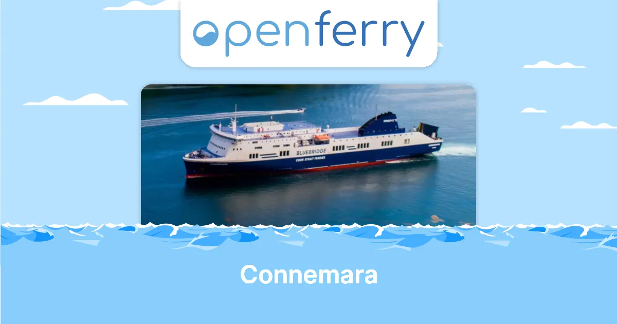 Connemara Live Tracking, Information & Tickets | Bluebridge | Openferry