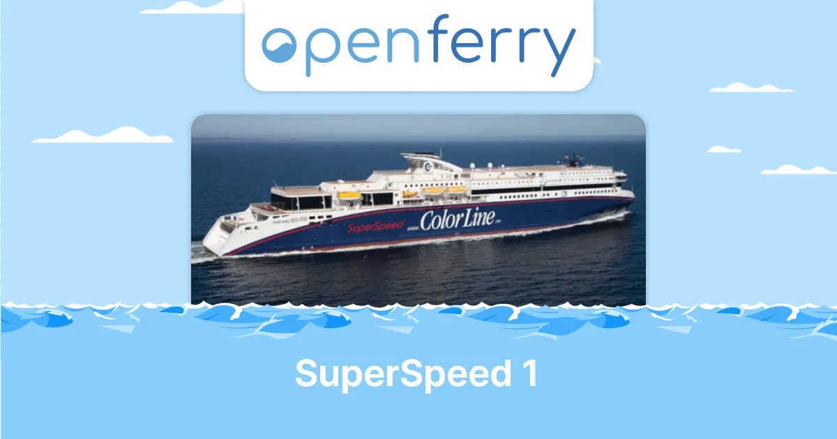 SuperSpeed 1 Live Tracking, Information & Tickets | Color Line | Openferry