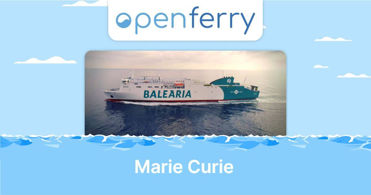 Marie Curie Live Tracking, Information & Tickets | Balearia | Openferry