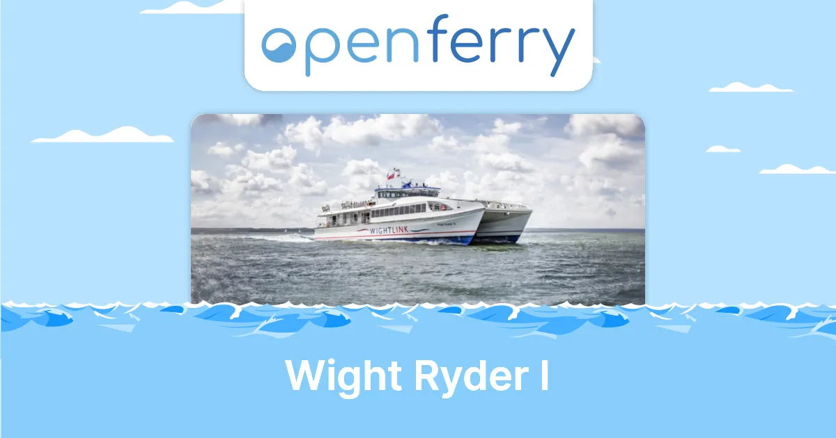 Wight Ryder I Live Tracking, Information & Tickets | Wightlink | Openferry