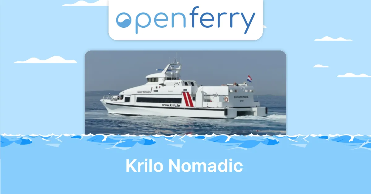Krilo Nomadic Live Tracking, Information & Tickets | Krilo Kapetan Luka ...
