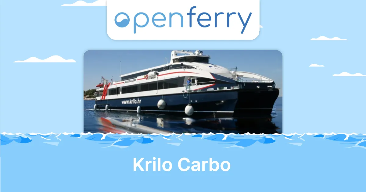 Krilo Carbo Live Tracking, Information & Tickets | Krilo Kapetan Luka ...