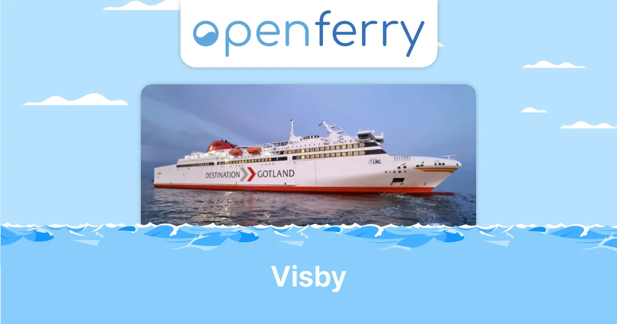 Monitoraggio in tempo reale della nave Visby, informazioni e biglietti ...