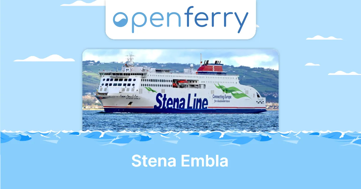 Stena Embla Live Tracking, Information & Tickets | Stena Line | Openferry
