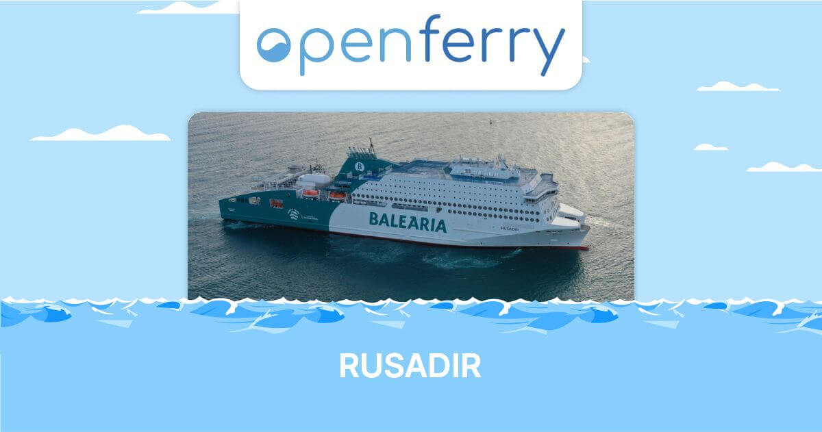 Live tracking, informatie en tickets voor Rusadir | Balearia | Openferry