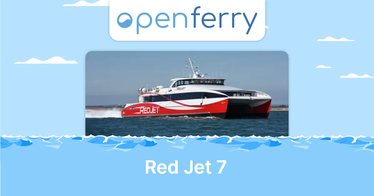 Red Jet 7 Live Tracking, Information & Tickets | Red Funnel | Openferry