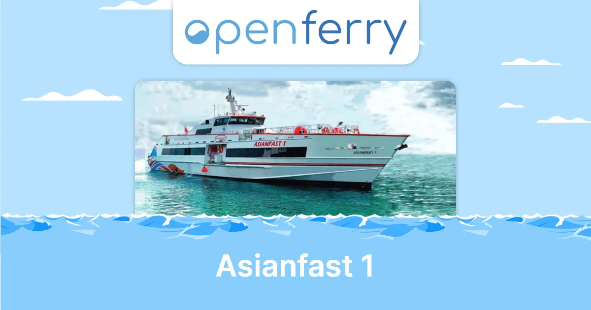 Asianfast 1 Live Tracking, Information & Tickets | Batam Fast Ferry ...
