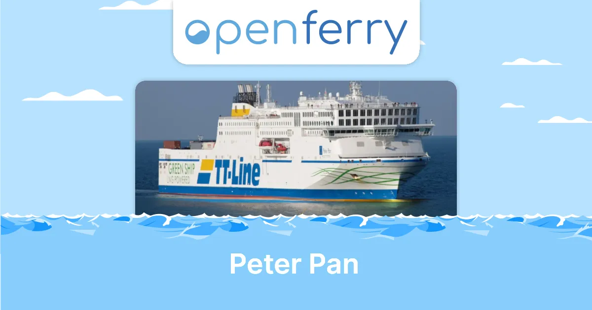 Peter Pan Live Tracking, Information & Tickets | TT Line | Openferry