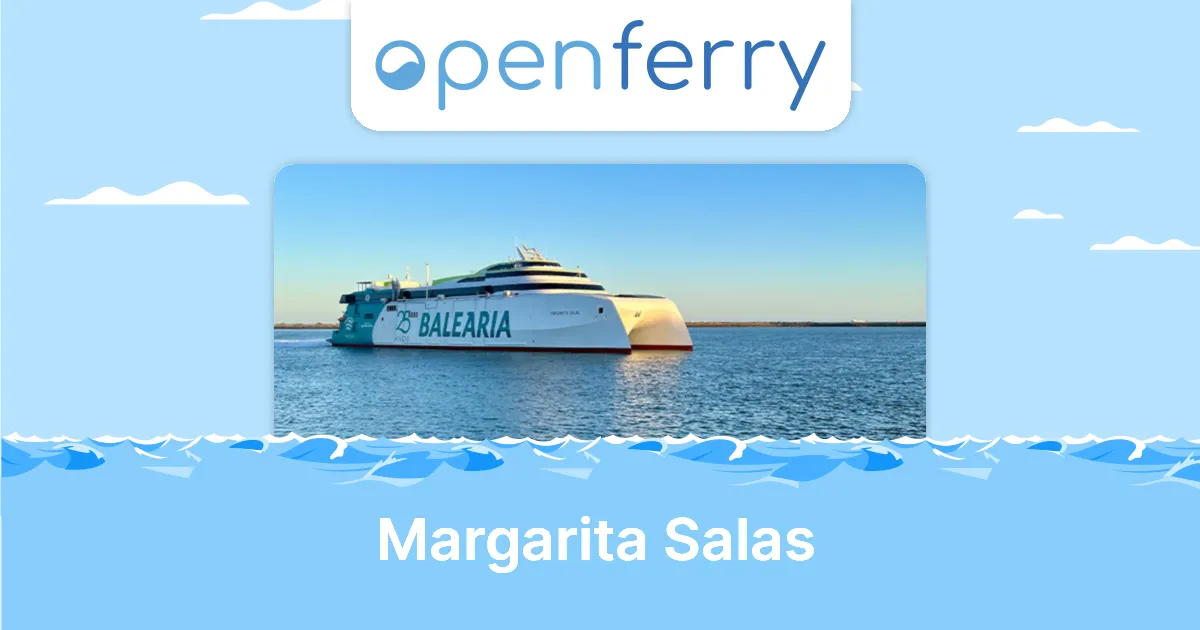 Margarita Salas Live Tracking, Information & Tickets | Balearia | Openferry