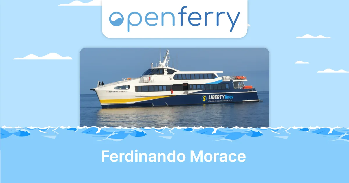 Monitoraggio in tempo reale della nave Ferdinando Morace, informazioni e biglietti | Liberty ...