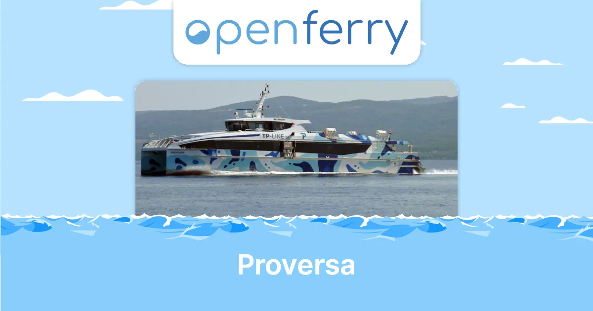 Proversa Live Tracking, Information & Tickets | TP Line | Openferry